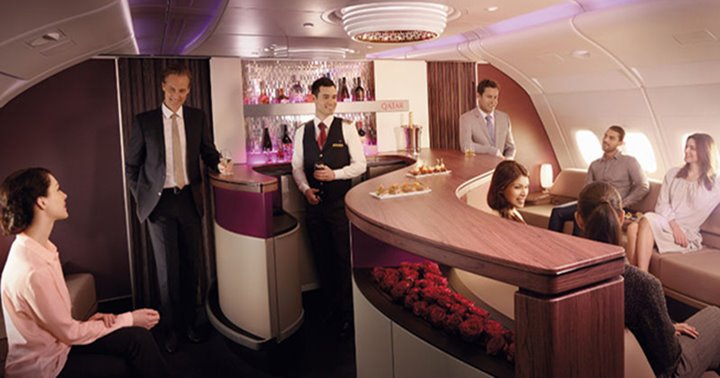 ชมหน้าตา Onboard Bar (บาร์หรูลอยฟ้า) บนเครื่องบิน มีเพียง 5 สายการบิน ...