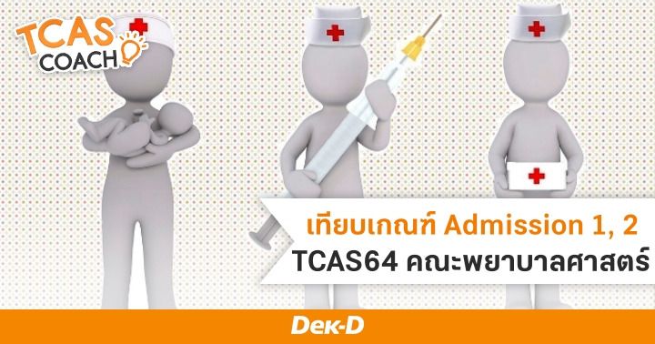 เจาะลึก! เกณฑ์ TCAS64 Admission 1 + 2 "พยาบาลศาสตร์" จาก TOP 10 อันดับปี 63