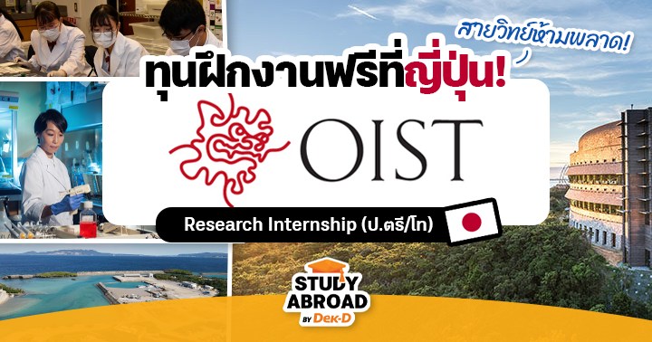 เตรียมบินไปญี่ปุ่น! ‘OIST Research Internship’ โครงการฝึกงานสำหรับป.ตรี ...