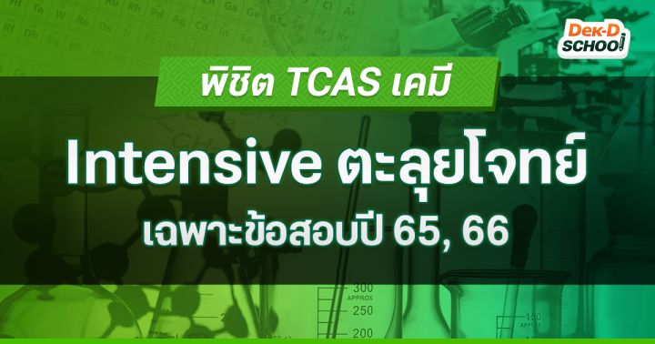 พิชิต TCAS - Intensive ตะลุยโจทย์ เฉพาะข้อสอบปี 65, 66 | Dek-D School